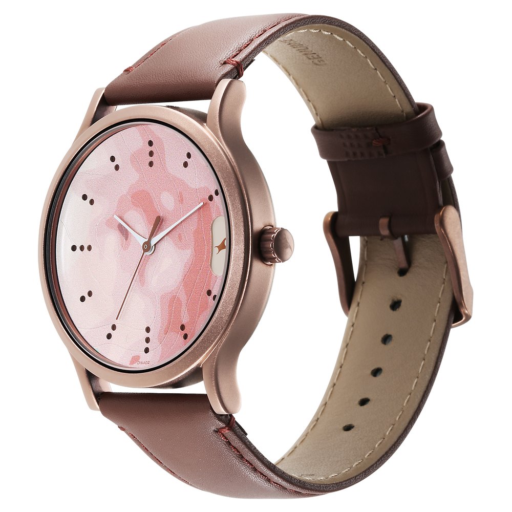 Buy Online Fastrack Urban Camo Brown Dial Watch for Guys - 3296ql02 ...