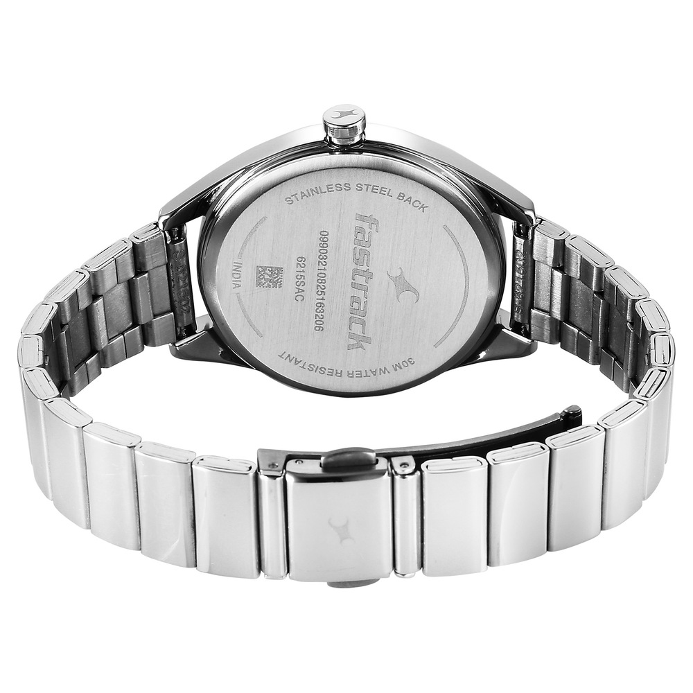 Buy Online Fastrack Style Up Quartz Analog with Date Blue Dial Silver ...