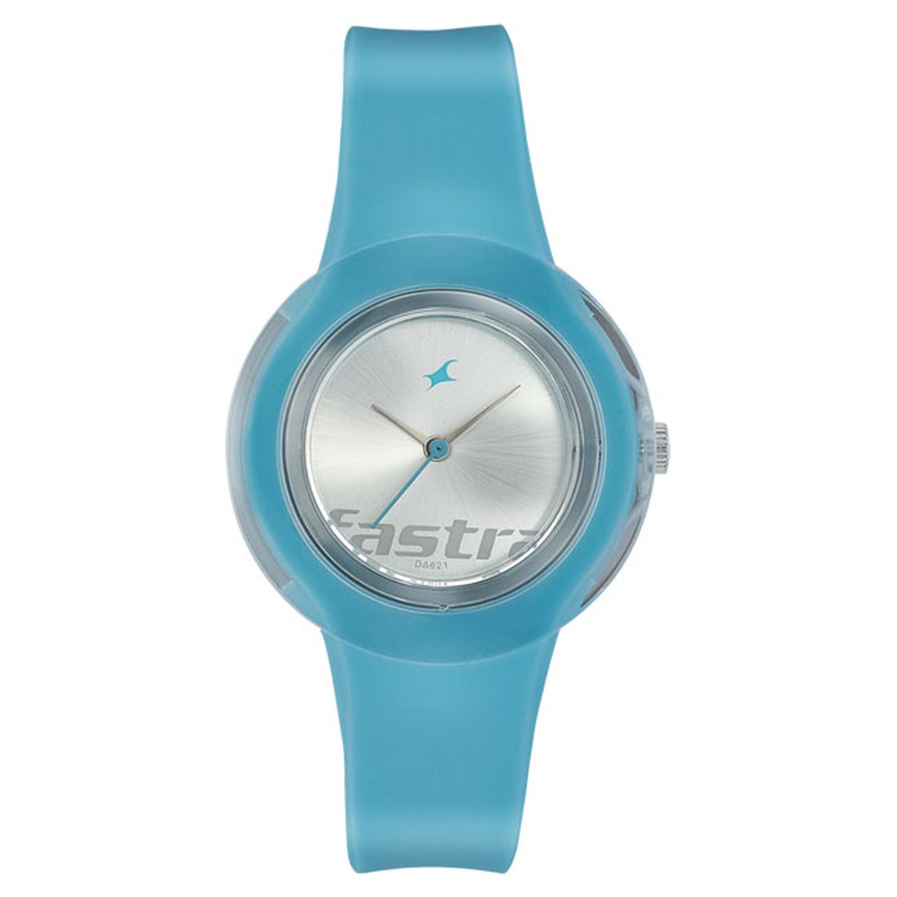Buy Online Fastrack Quartz Analog Silver Dial Plastic Strap Watch for ...