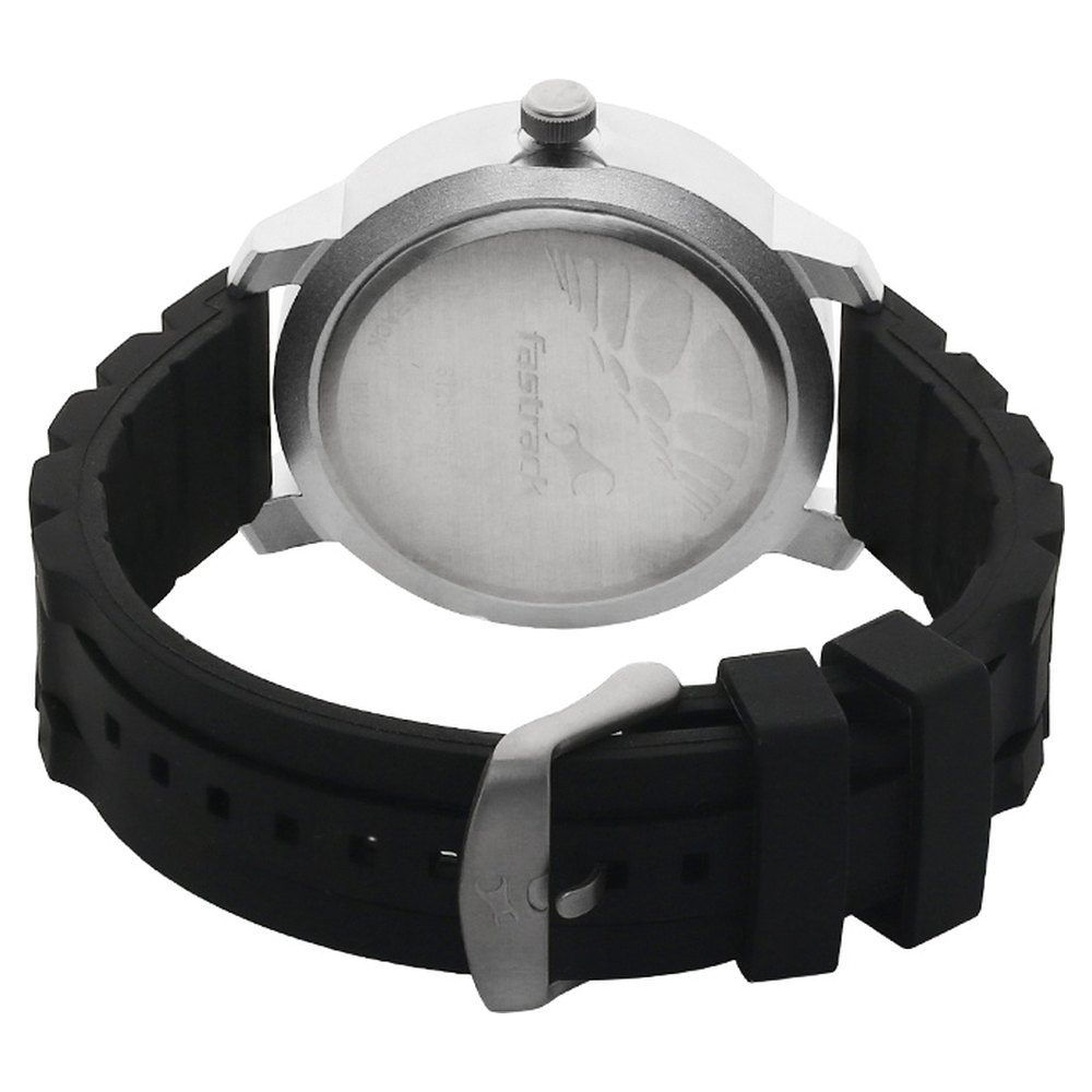 Buy Online Fastrack Quartz Analog Black Dial Plastic Strap Watch for ...