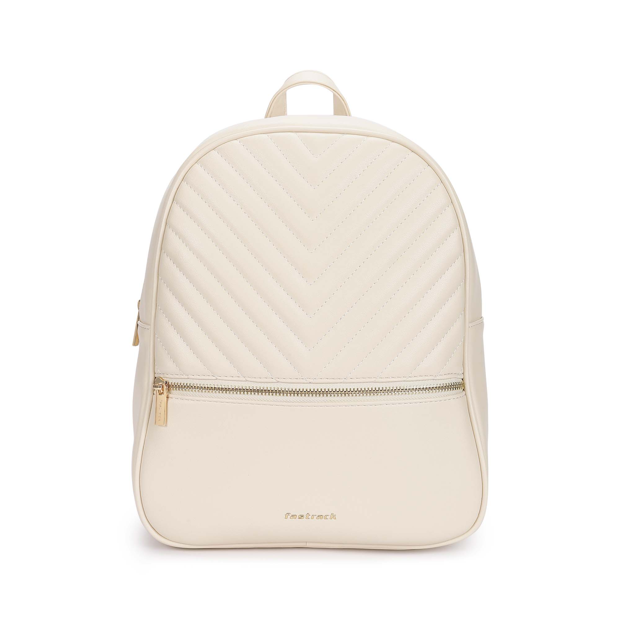 Buy Online Fastrack LuxeQuilt Backpack - f253bpmes06wh1 | Fastrack