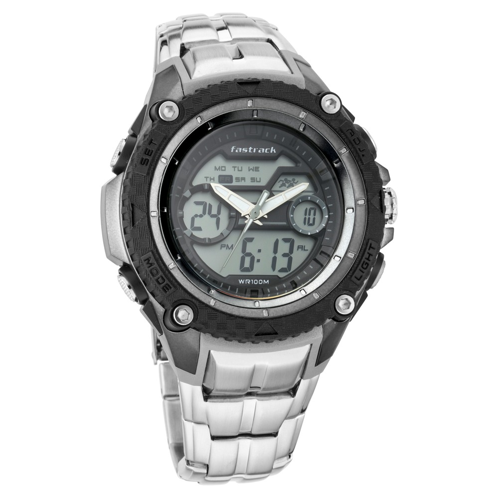 Buy Online Fastrack Hitlist Quartz Analog Digital Dial Stainless Steel ...