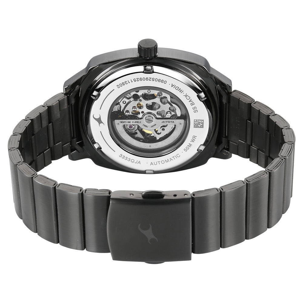 Buy Online Fastrack Automatics Collection Pink Dial Grey Stainless ...