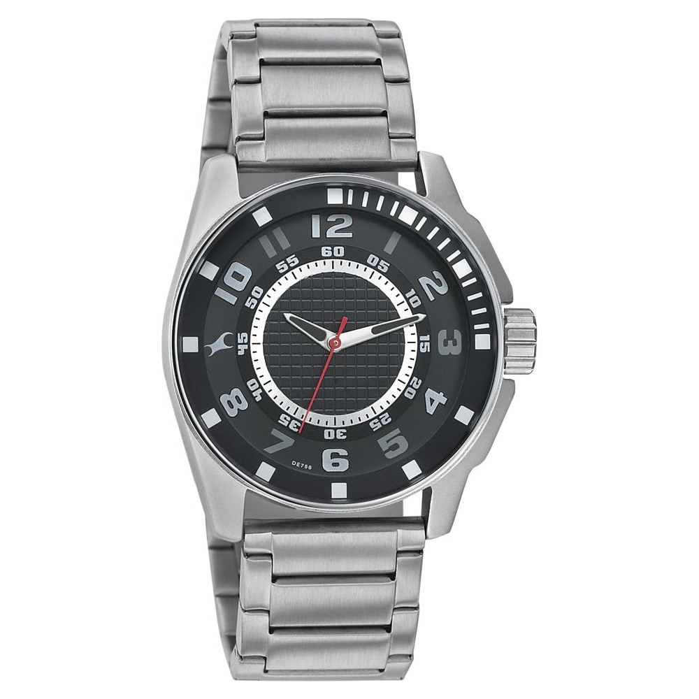Buy Online Fastrack Quartz Analog Black Dial Stainless Steel Strap ...