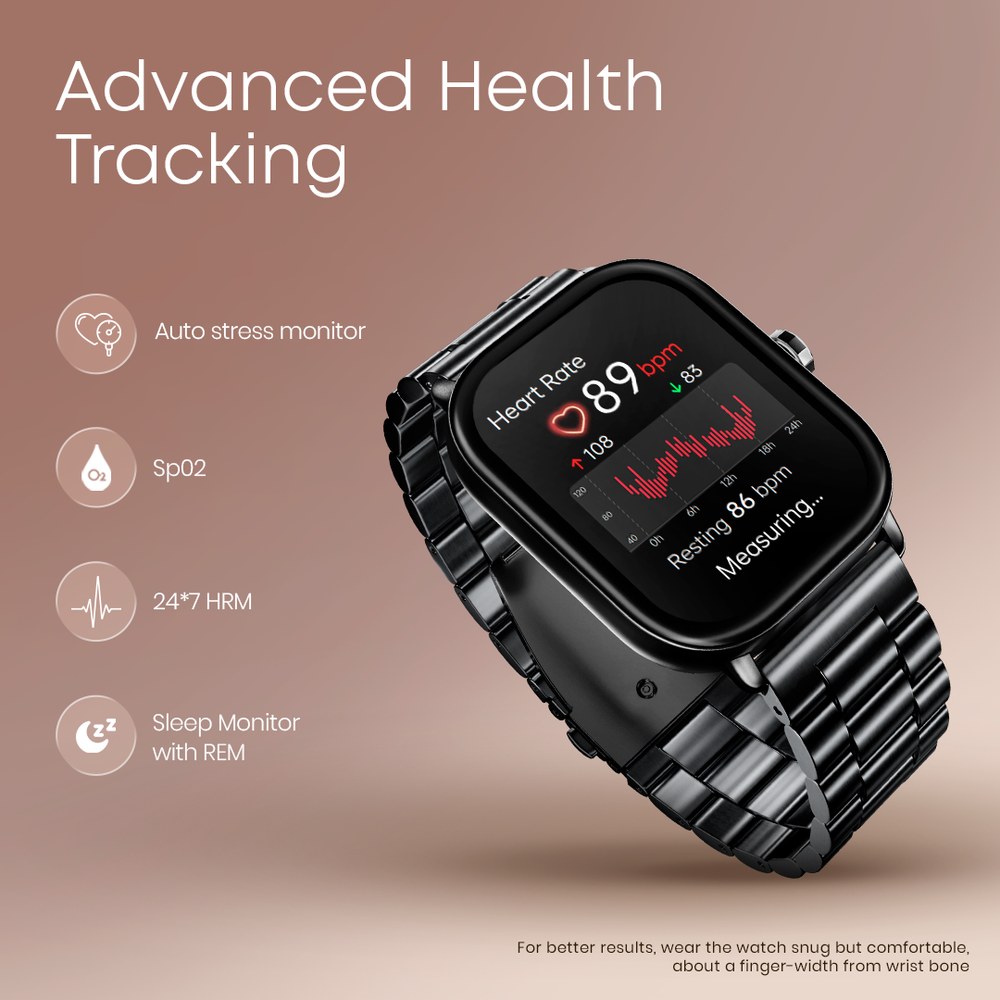 Buy Online Fastrack Radiant FX2 Luxury Metal Smartwatch with largest 5. ...