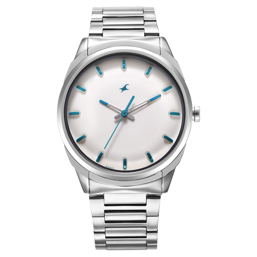 Buy Online Fastrack Quartz Analog White Dial Silver Stainless Steel ...