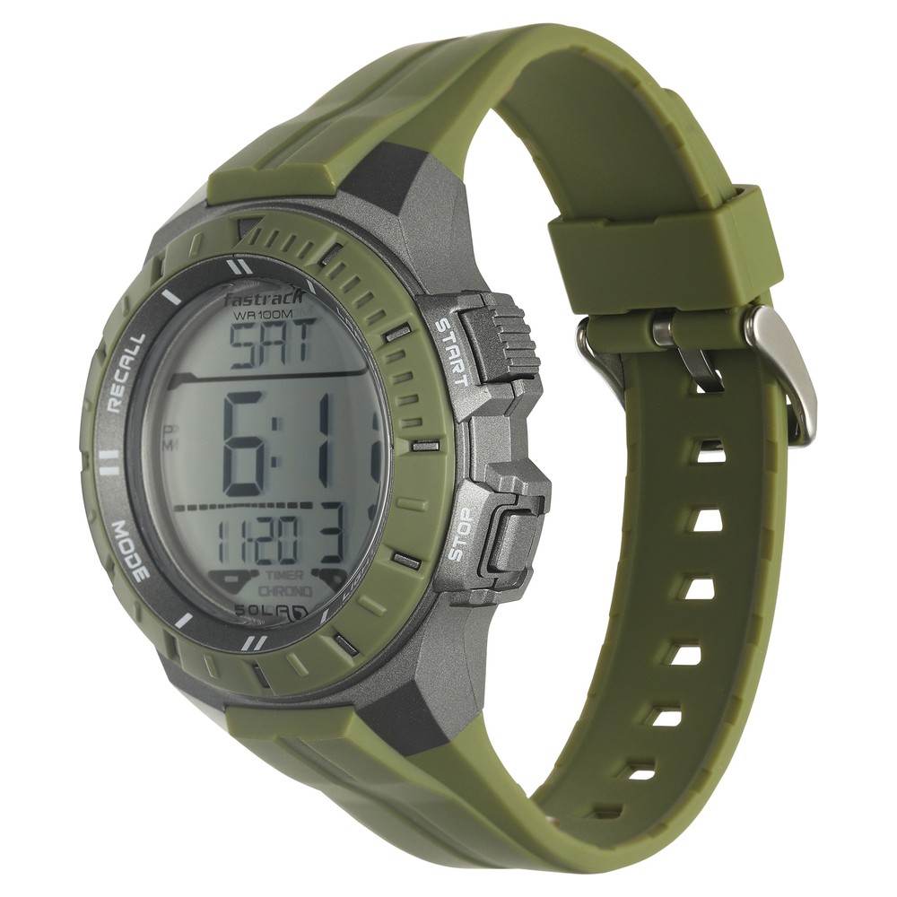 Buy Online Fastrack Streetwear Digital Dial PU Strap Watch for Guys ...