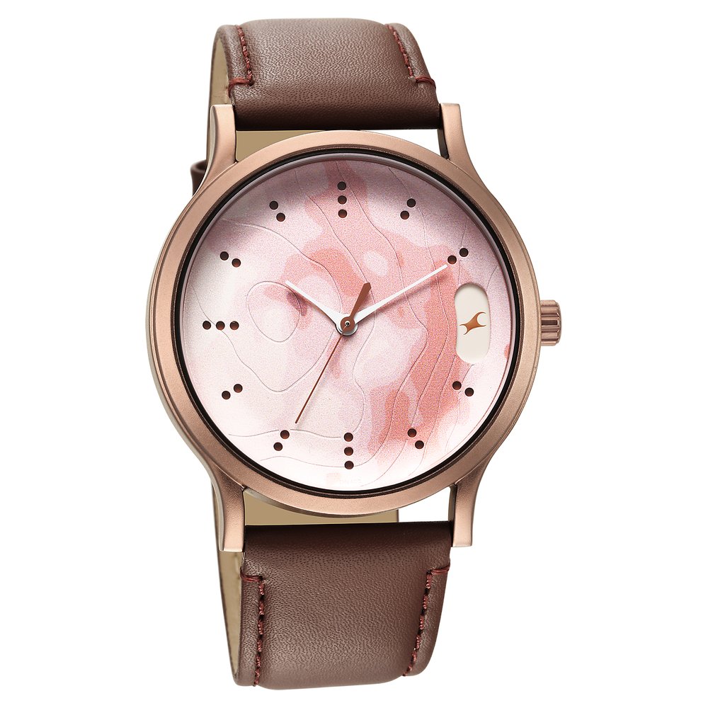 Buy Online Fastrack Urban Camo Brown Dial Watch for Guys - 3296ql02 ...