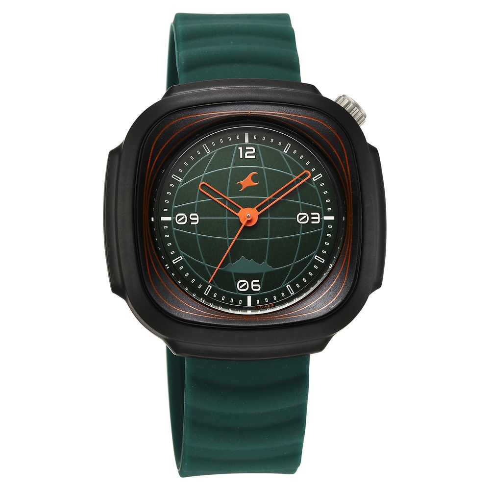 Buy Online Fastrack Hype Adventure Quartz Analog Green Dial Green ...