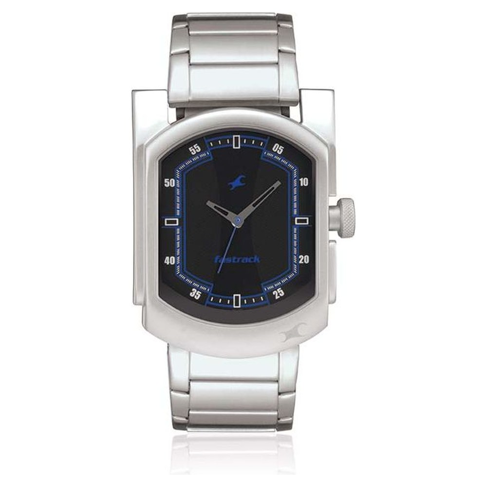 Buy Online Fastrack Quartz Analog Black Dial Stainless Steel Strap ...