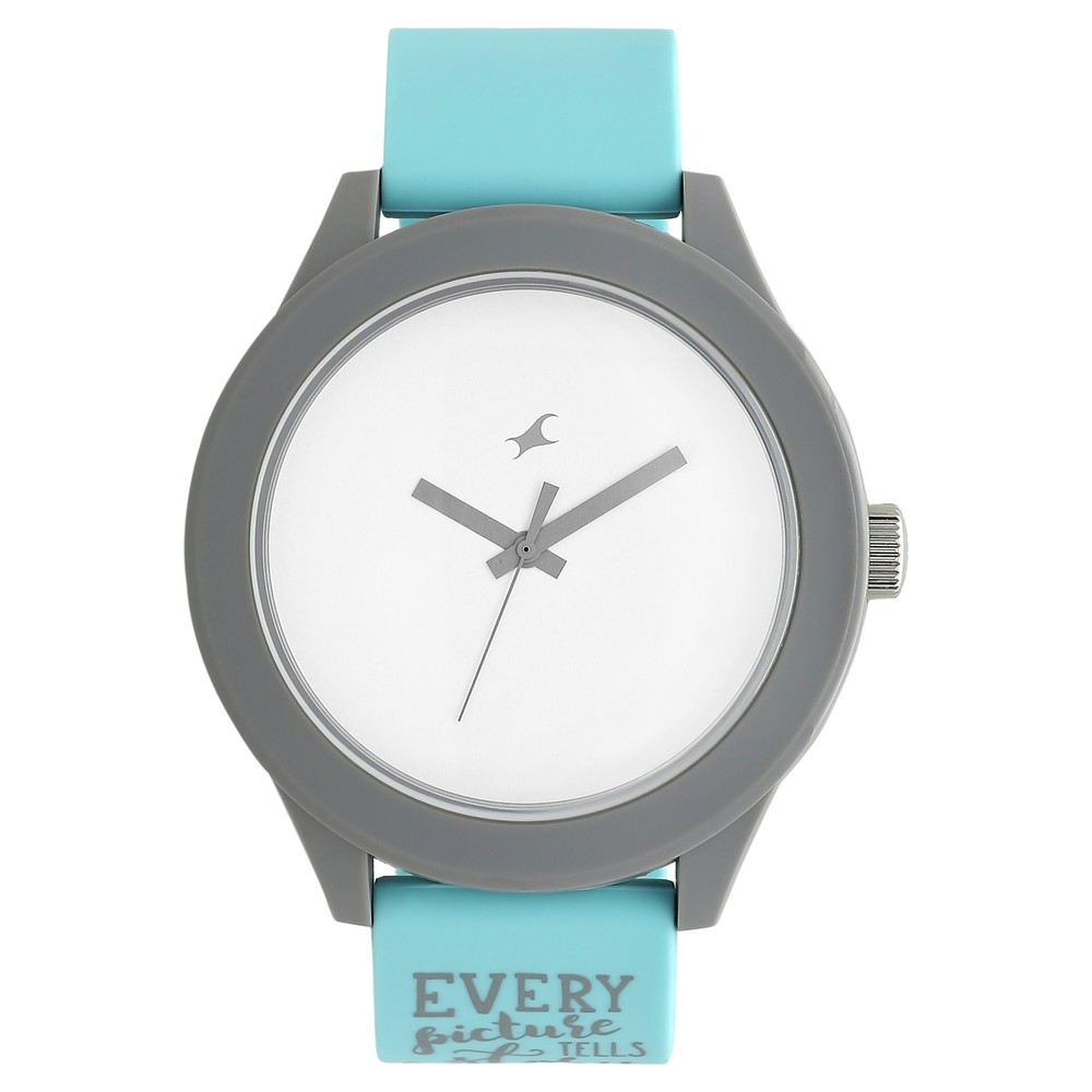 Buy Online Fastrack Road Trip Quartz Analog White Dial Silicone Strap ...