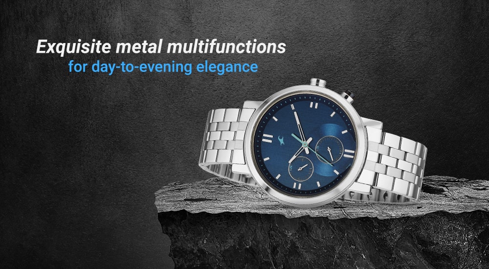 Buy Online Fastrack Tick Tock Quartz Analog Black dial Leather Strap ...