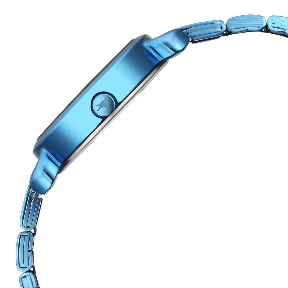 Buy Online Fastrack Pulse Quartz Analog Blue Dial Stainless Steel Strap ...