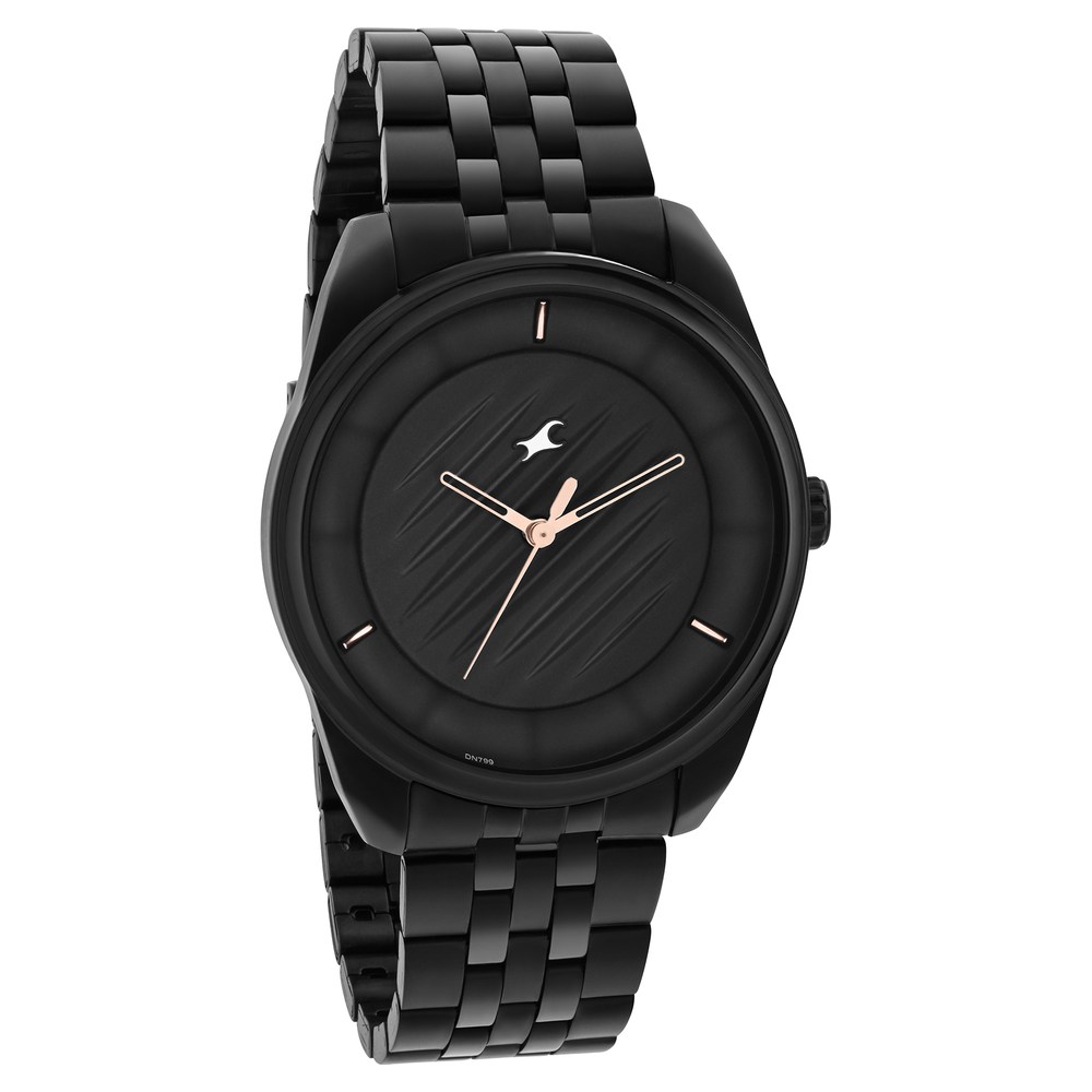 Buy Online Fastrack Crush Quartz Analog Black Dial Stainless Steel ...
