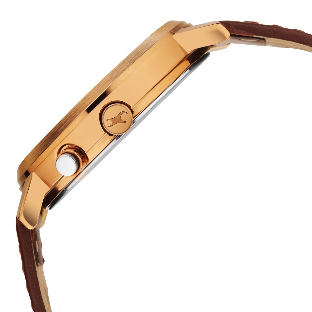 Buy Online Fastrack Tick Tock Quartz Analog Green dial Leather Strap ...