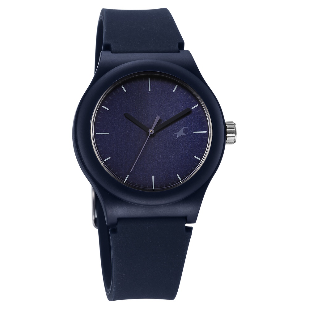 Buy Online Fastrack Tees Urbanique Quartz Analog Blue Dial Silicone ...