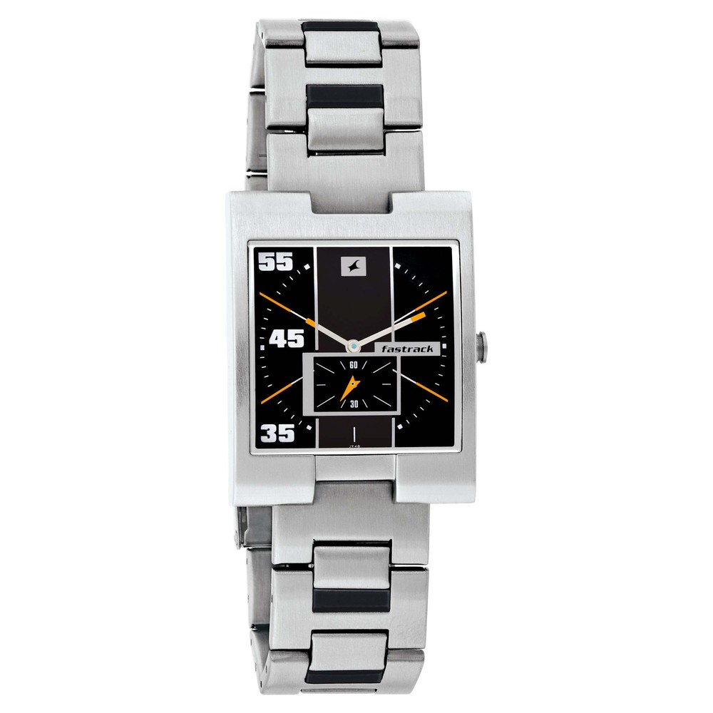 Buy Online Fastrack Quartz Analog Black Dial Stainless Steel Strap ...
