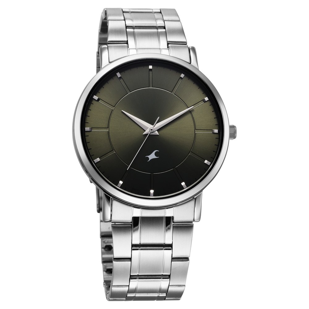 Buy Online Fastrack Stunners X Quartz Analog Green Dial Stainless Steel ...