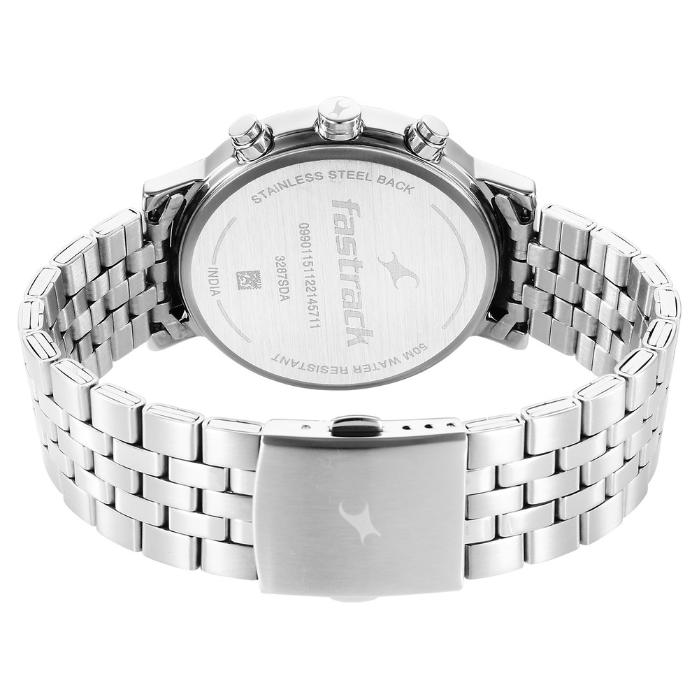 Buy Online Fastrack Tick Tock White Dial Watch for Guys - nu3287sm01 ...
