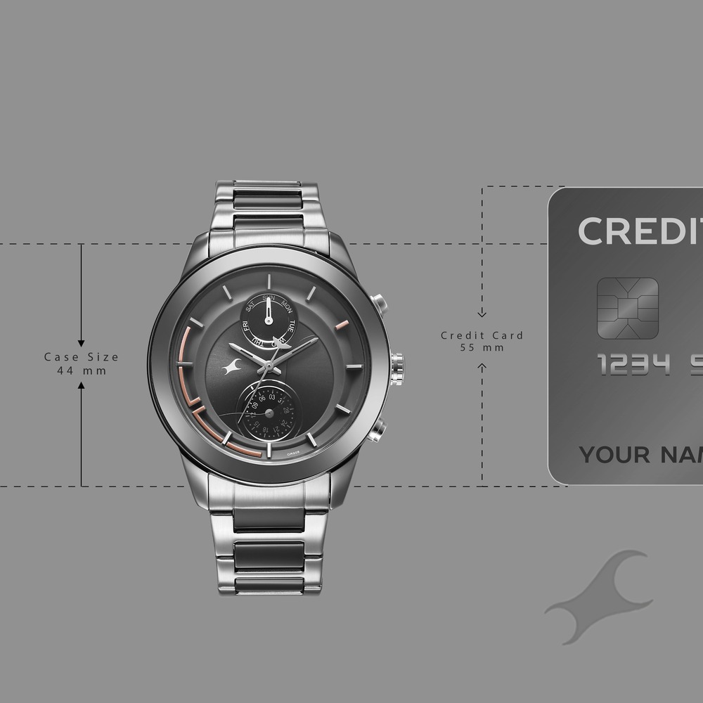 Buy Online Fastrack Oceanyx - Ceramic Quartz Multifunction Grey Dial ...