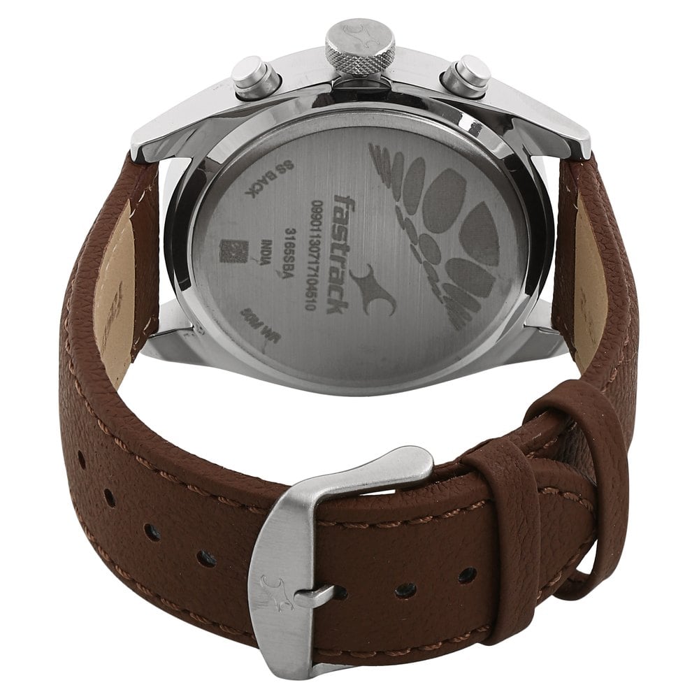 Buy Online Fastrack All Nighters Quartz Multifunction Brown Dial ...