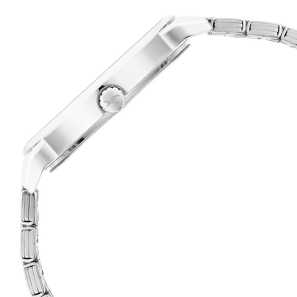 Buy Online Fastrack Stunners Quartz Analog Green Dial Metal Strap Watch ...