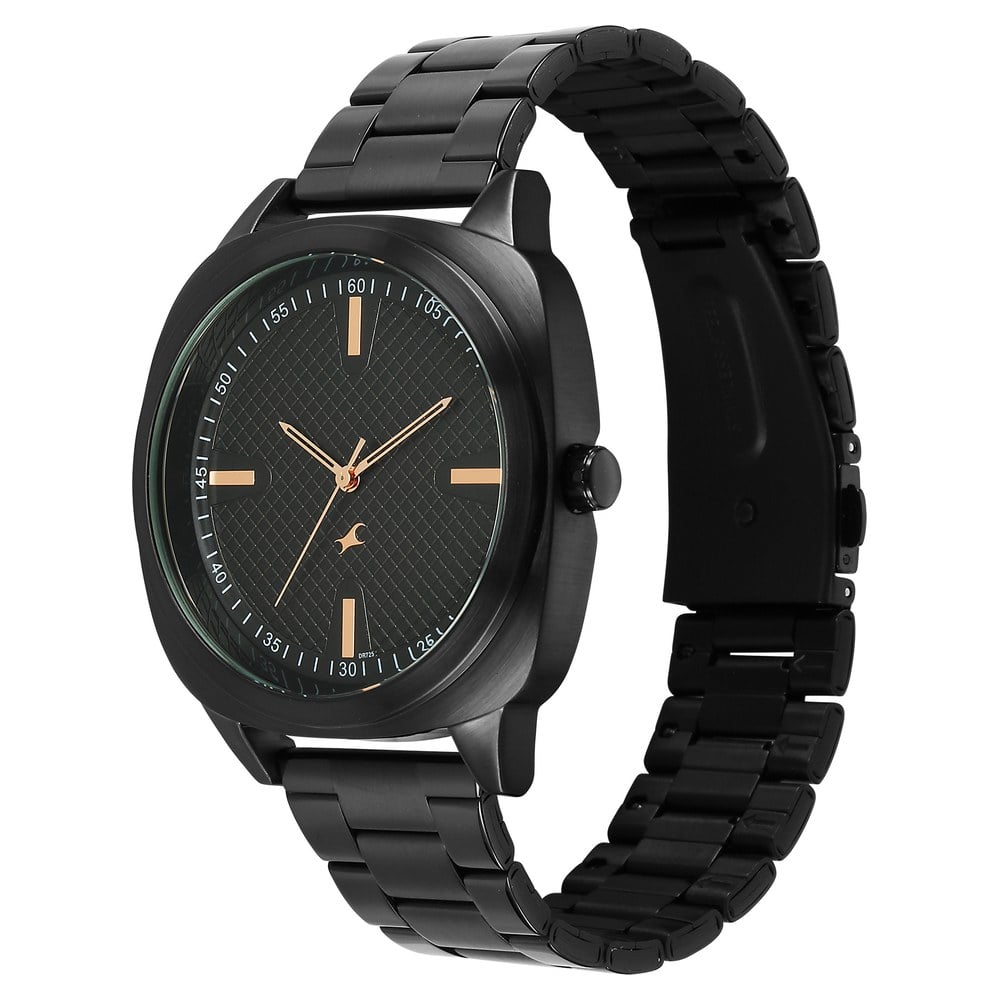 Buy Online Fastrack Stunners X Quartz Analog Black Dial Stainless Steel ...