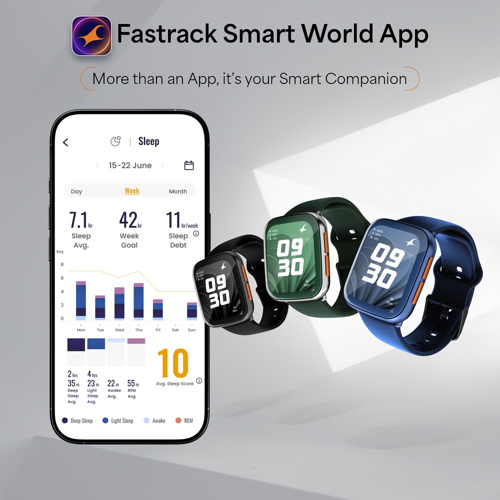 Buy Online Fastrack Navstar Smartwatch 1.85" inch AMOLED Display, AI ...
