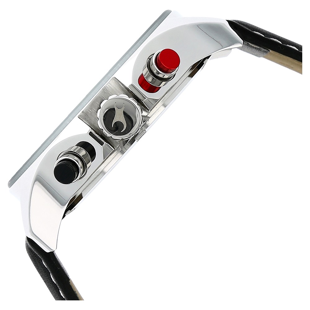 Buy Online Fastrack Big Time Quartz Chronograph Black Dial Leather ...