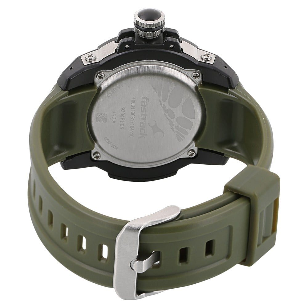 Buy Online Fastrack Quartz Analog Green Dial Plastic Strap Watch for ...