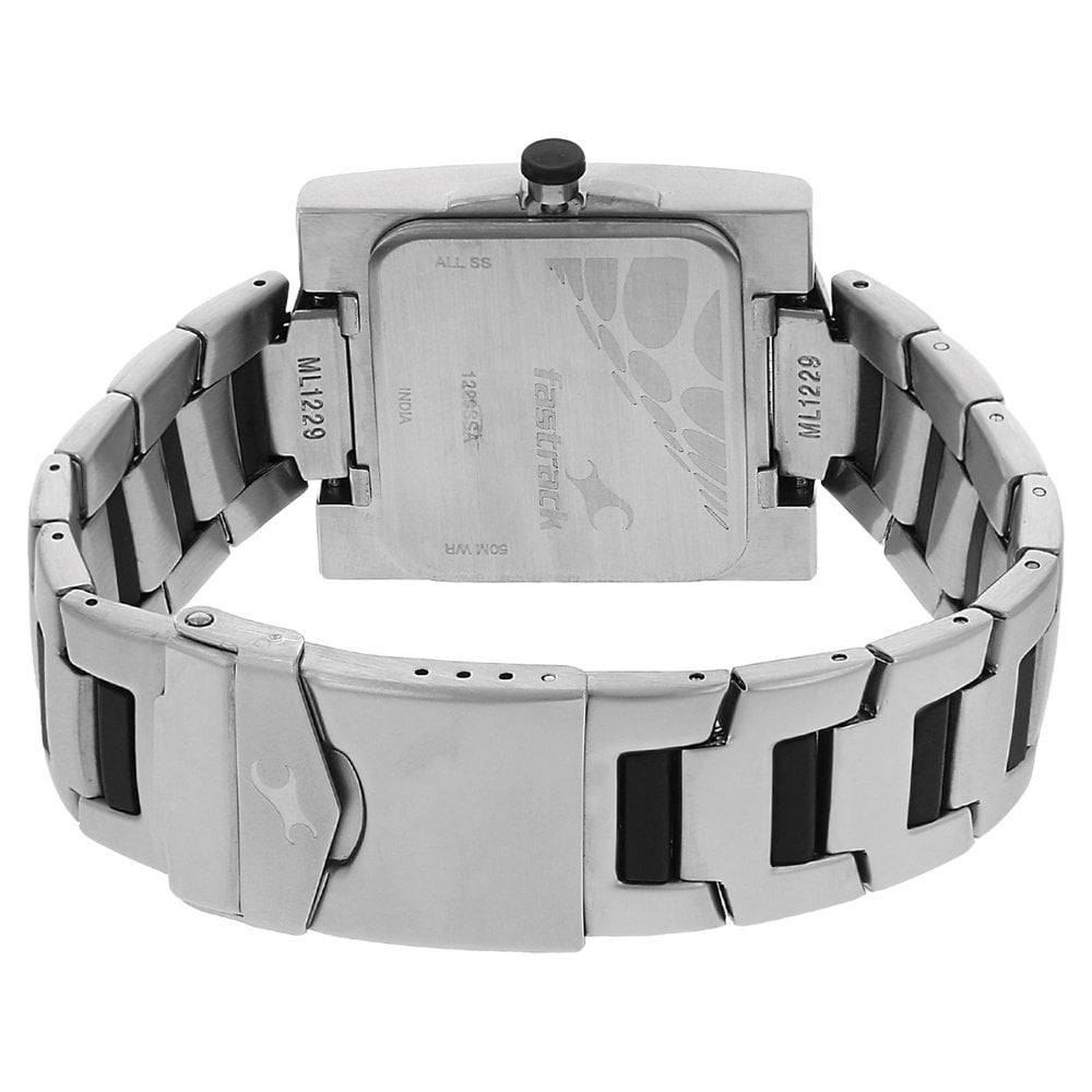 Buy Online Fastrack Quartz Analog Silver Dial Stainless Steel Strap ...