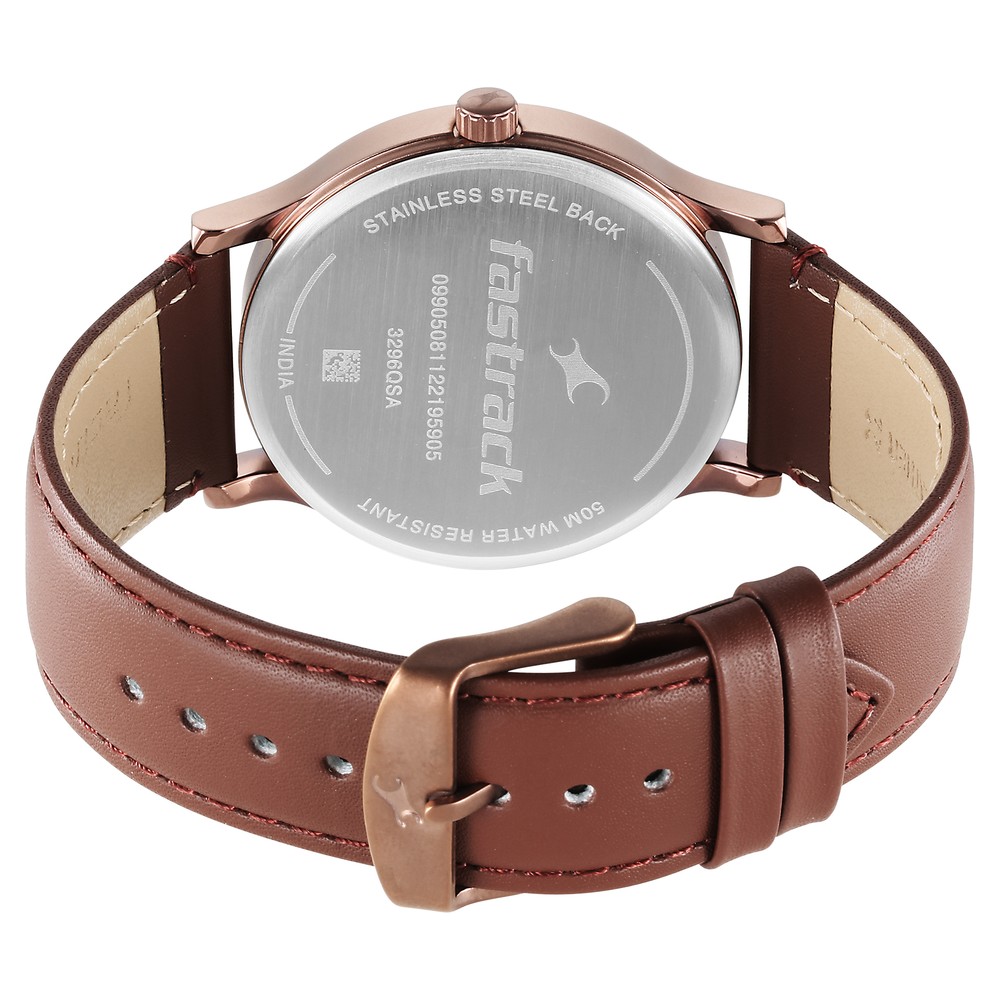 Buy Online Fastrack Urban Camo Brown Dial Watch for Guys - 3296ql02 ...