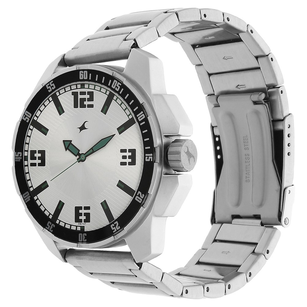 Buy Online Fastrack Quartz Analog Silver Dial Metal Strap Watch for ...