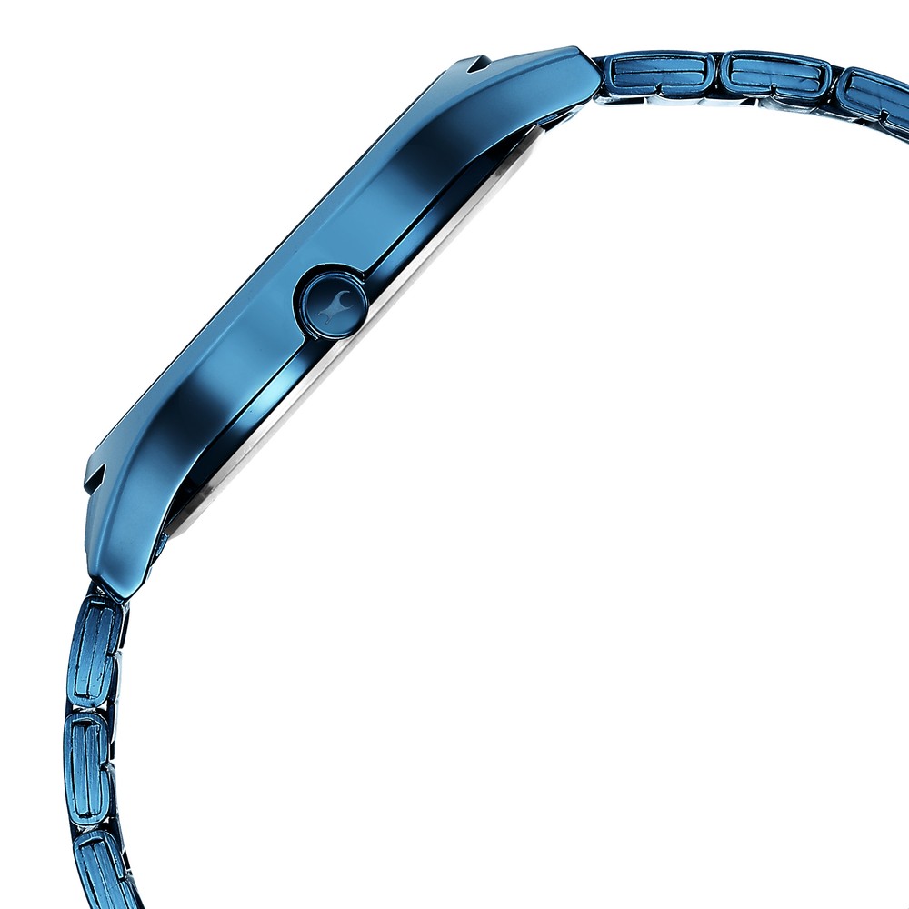 Buy Online Fastrack Style Up Quartz Analog Blue Dial Stainless Steel ...
