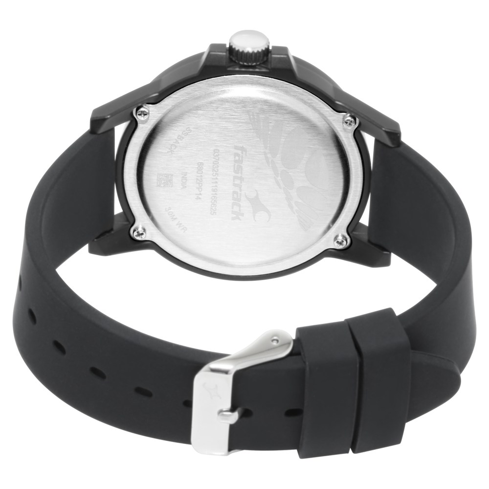 Buy Online Fastrack Fastfit Quartz Analog Black Dial Black Colour ...