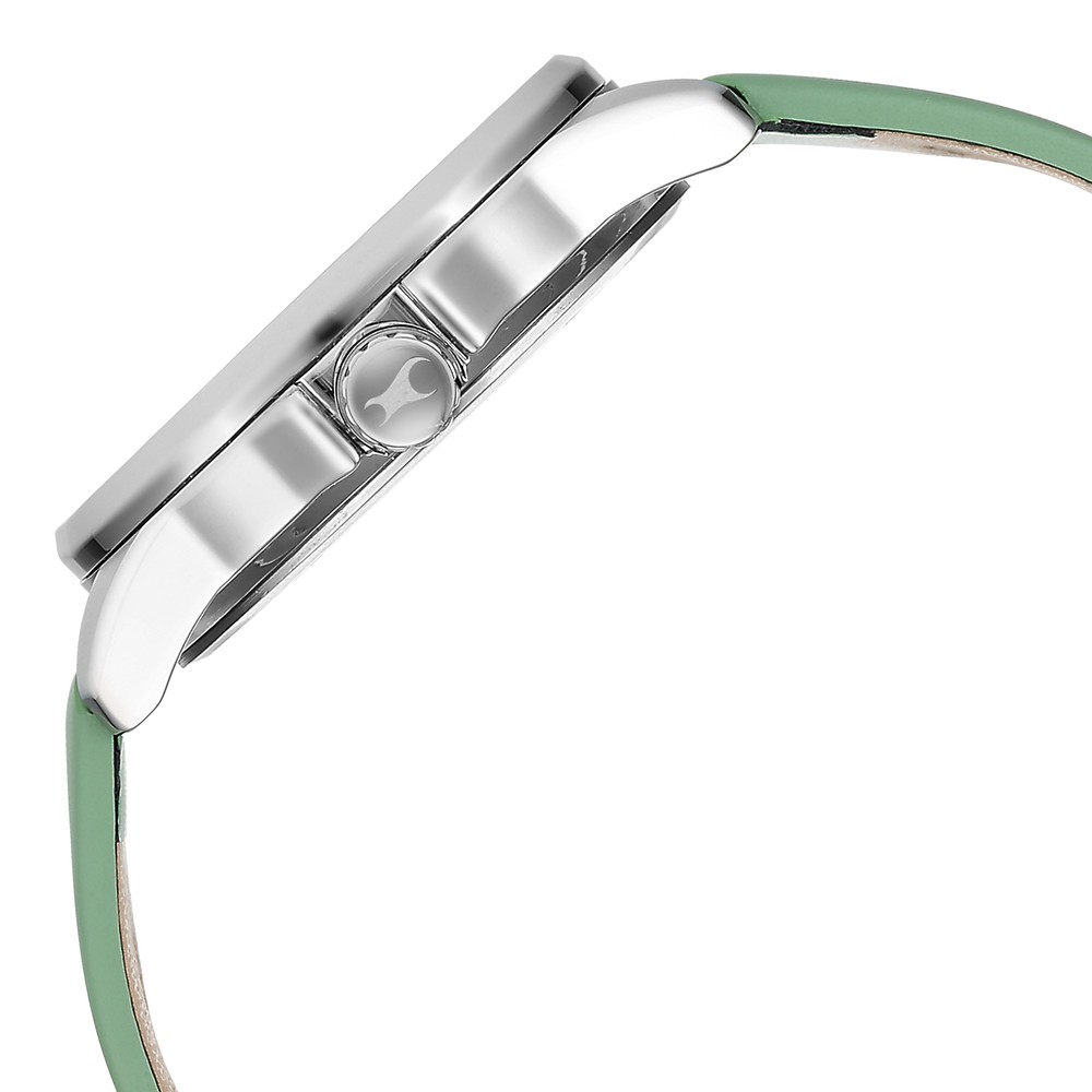 Buy Online Fastrack Exuberant Quartz Analog White Dial Leather Strap ...