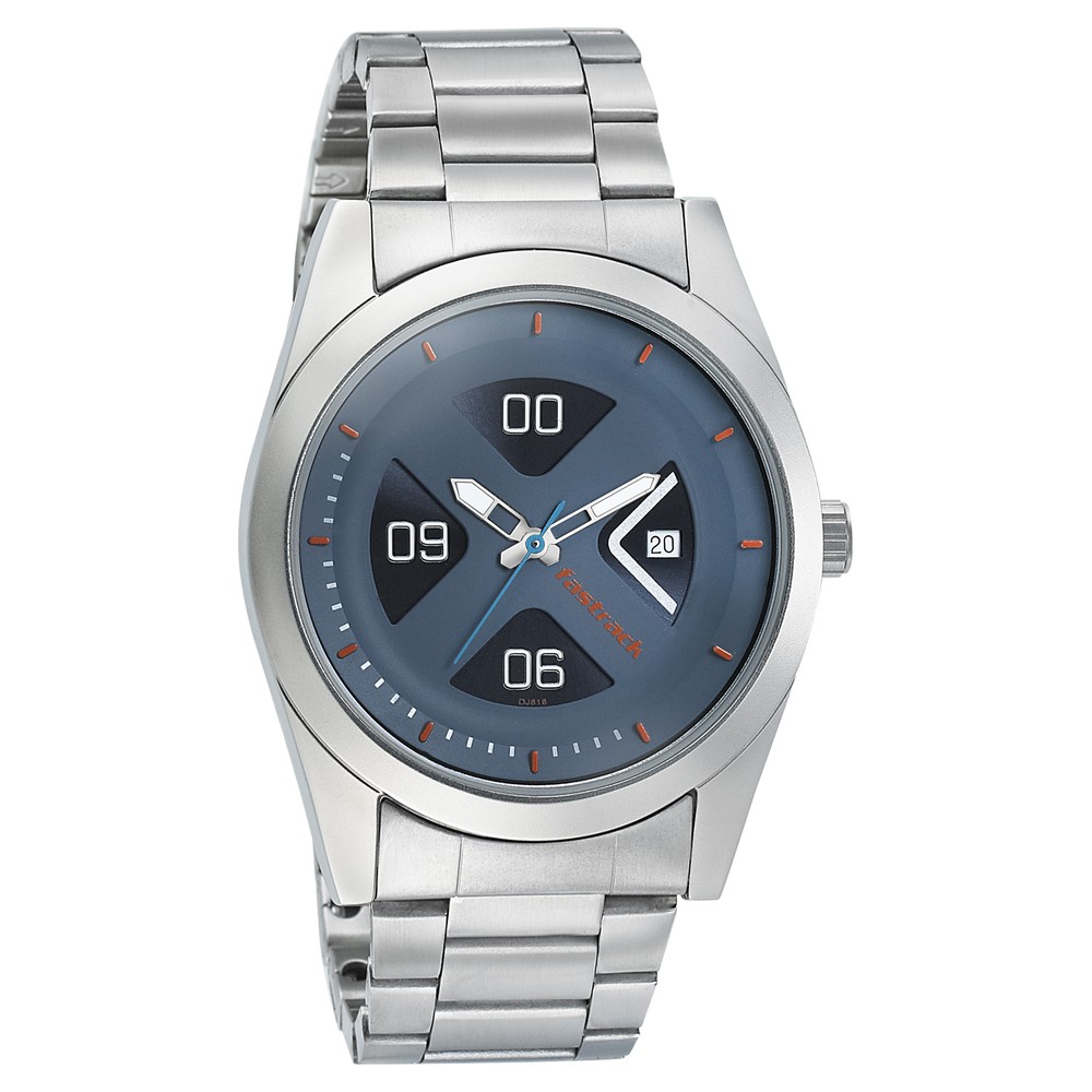 Buy Online Fastrack Go Skate Quartz Analog with Date Blue Dial ...