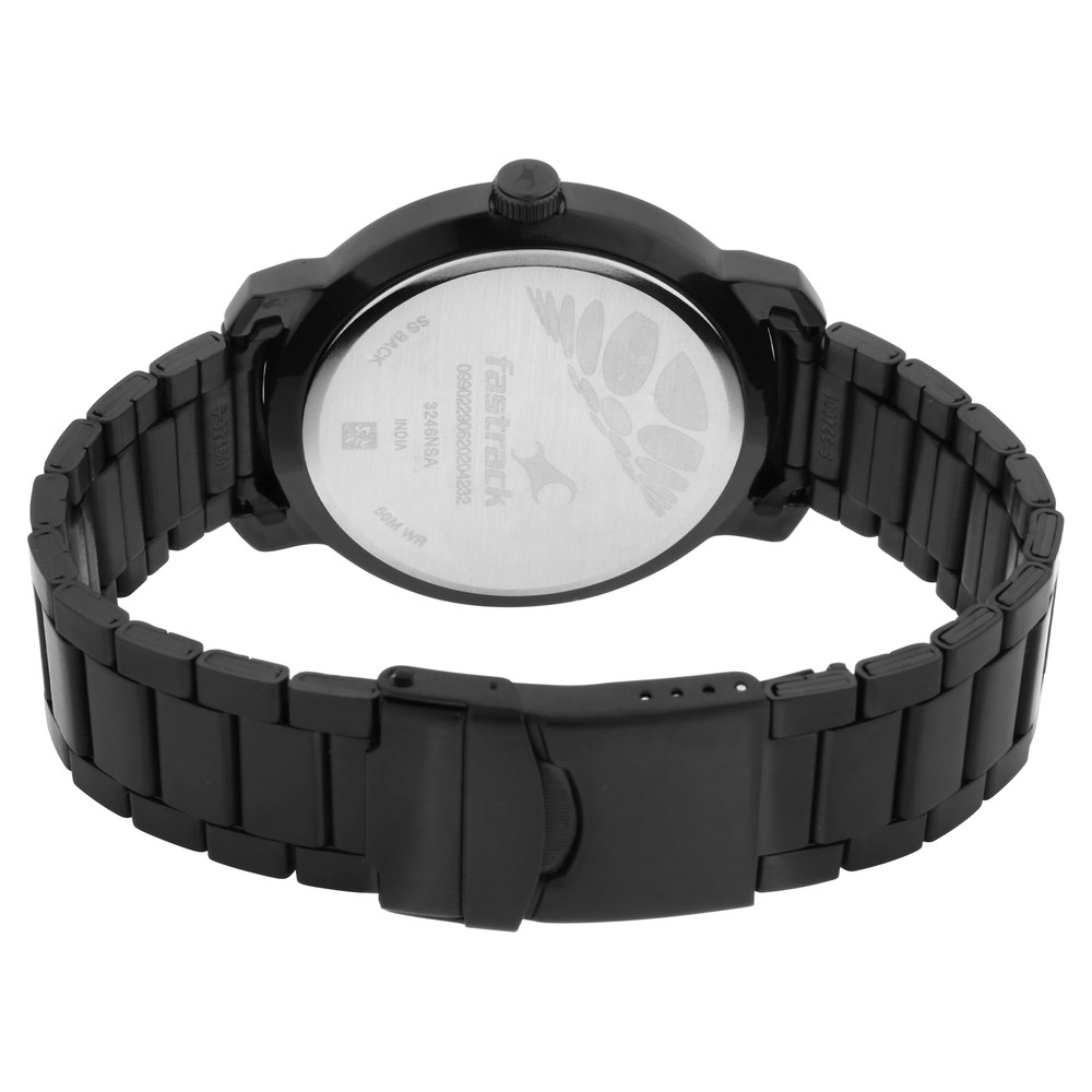 Buy Online Fastrack Bare Basics Quartz Analog with Date Blue Dial ...