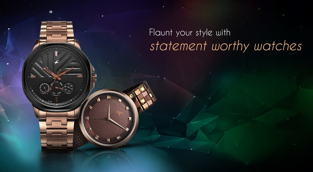 Buy Online Fastrack Fleek Quartz Multifunction Black Dial Stainless ...