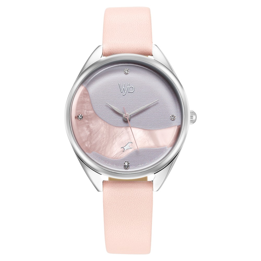 Buy Online Fastrack Vyb Spotlight Quartz Analog Two Toned Dial Pink ...
