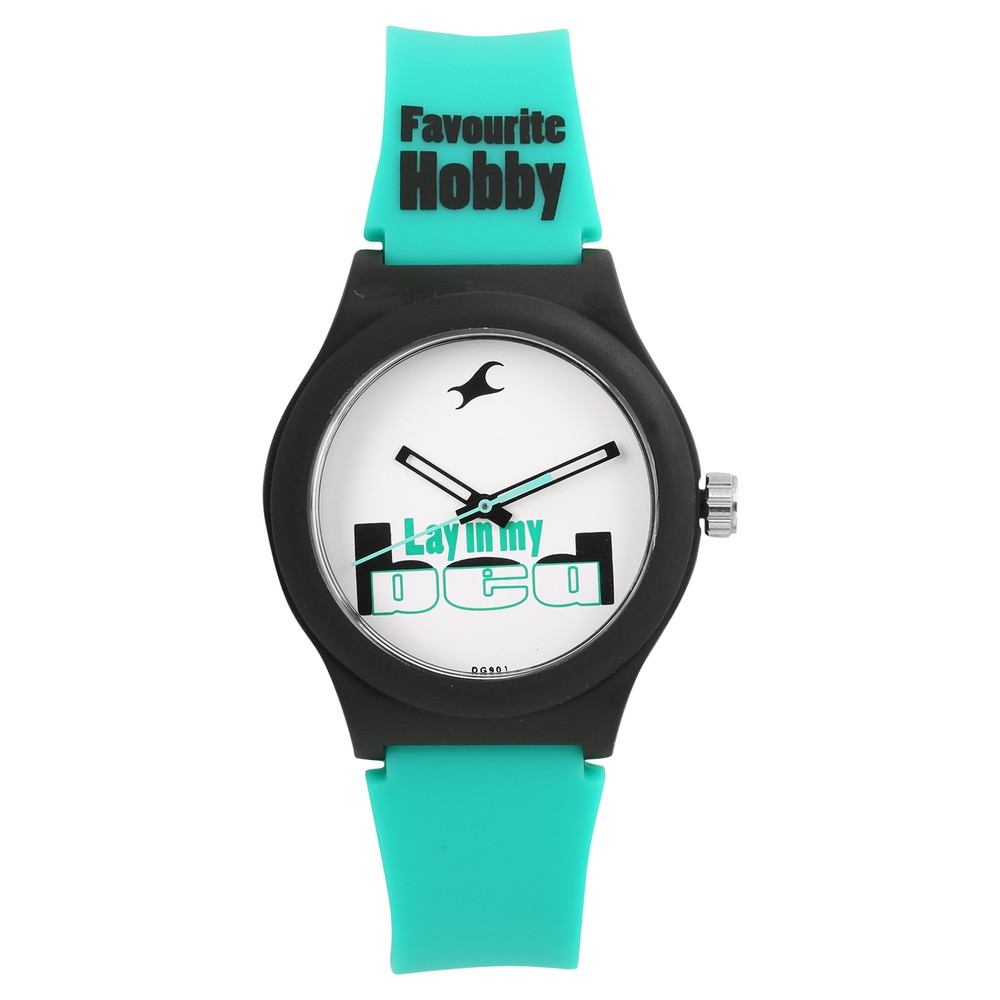 Buy Online Fastrack Quartz Analog White Dial Silicone Strap Watch for ...