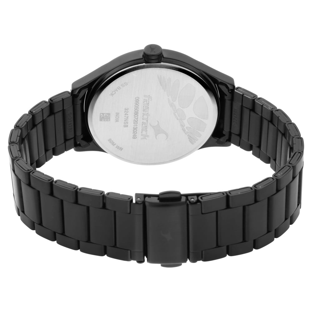 Buy Online Fastrack Bare Basics Quartz Analog Grey Dial Stainless Steel ...