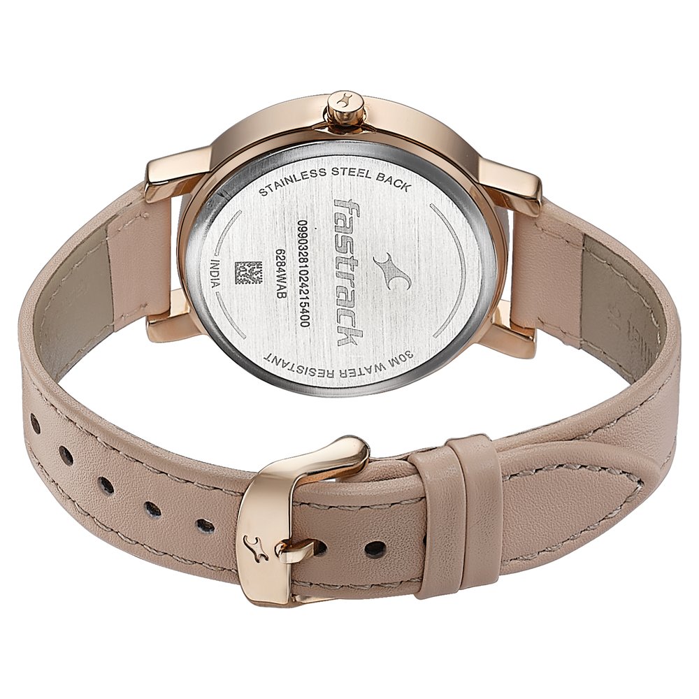 Buy Online Fastrack Style Up Quartz Analog Pink Mother Of Pearl Dial ...