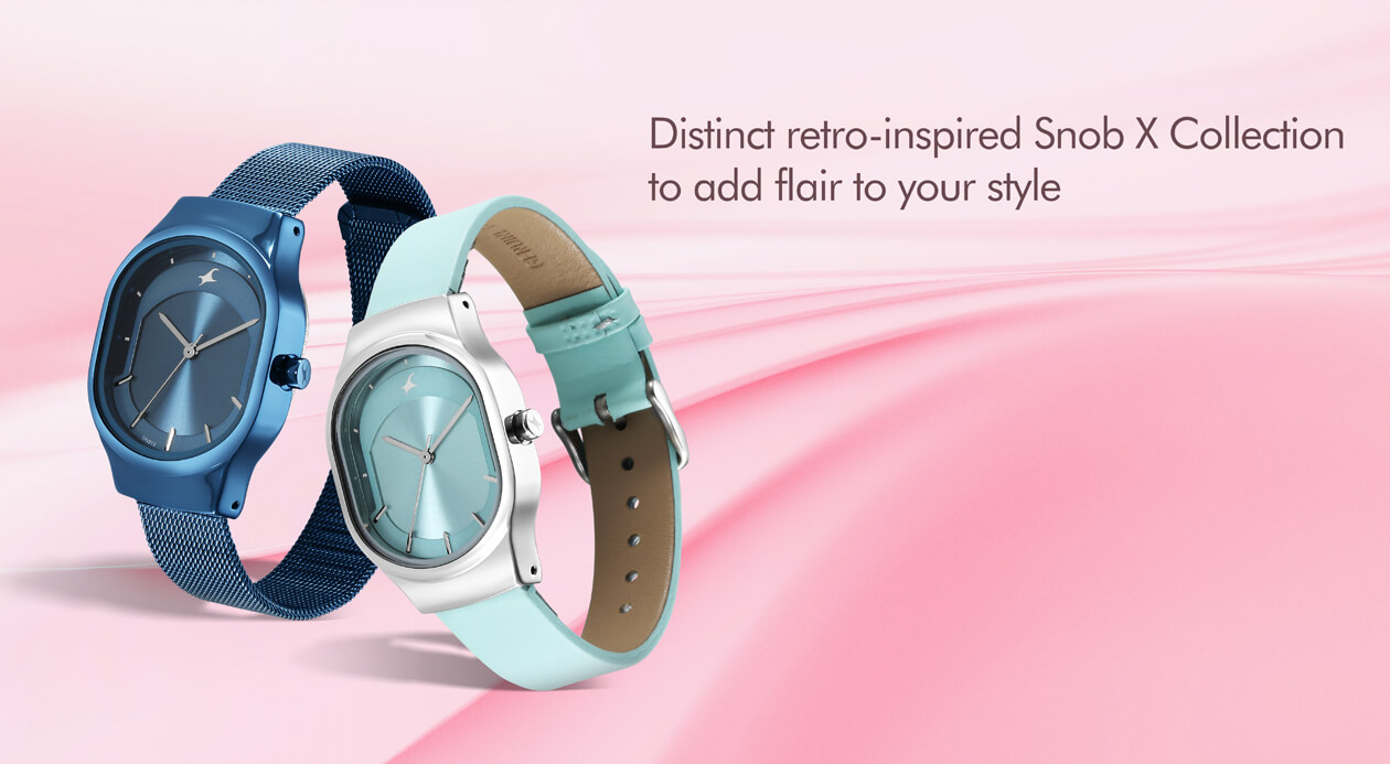 Buy Online Fastrack Snob X Silver Dial Leather Strap Watch for Guys ...