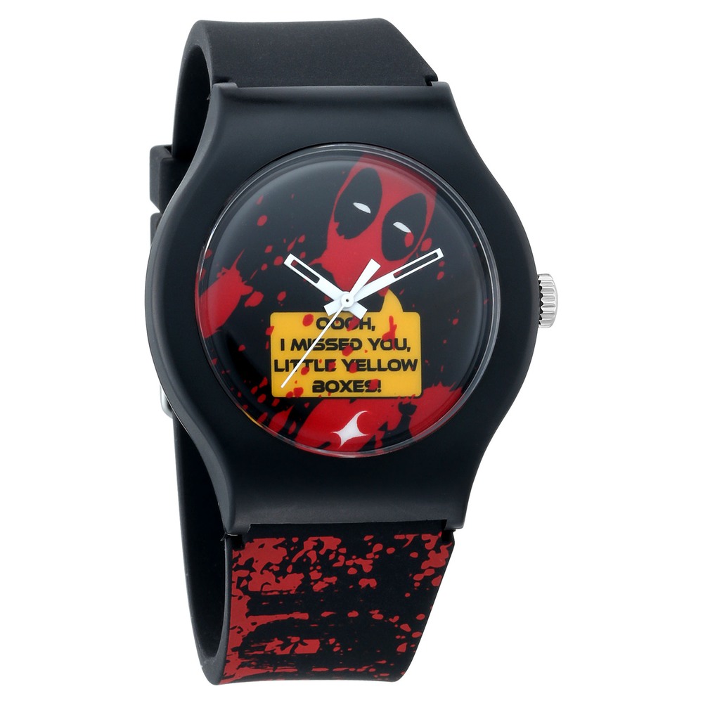 Buy Online Fastrack Deadpool Quartz Analog Bicolour Dial Silicone Strap ...