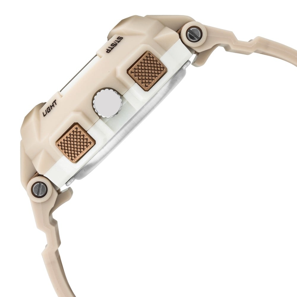 Buy Online Fastrack Street Line Quartz Analog Digital Off White Dial PU ...