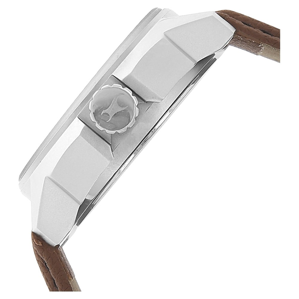 Buy Online Fastrack Quartz Analog Black Dial Leather Strap Watch for ...