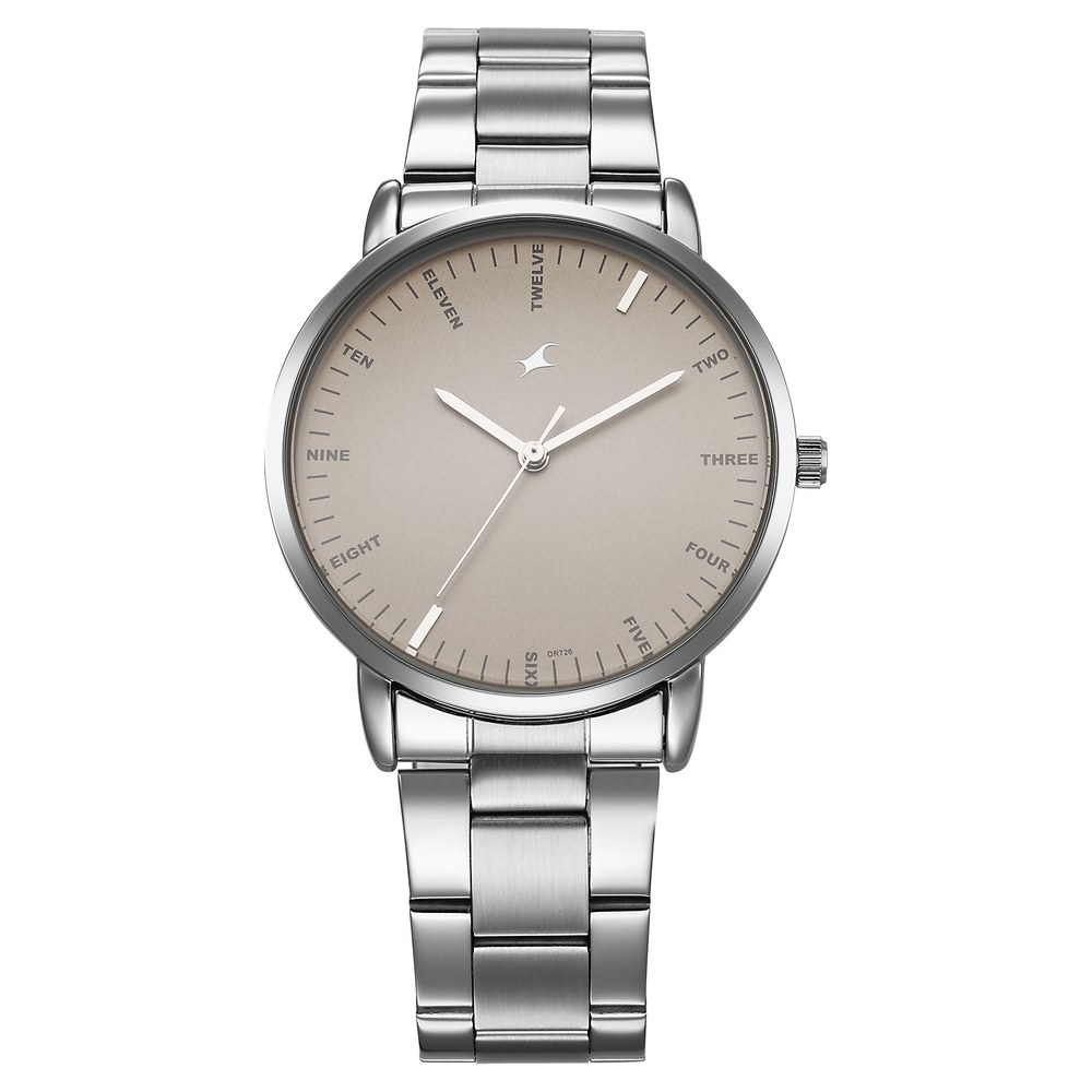 Buy Online Fastrack Stunners X Quartz Analog Beige Dial Stainless Steel ...