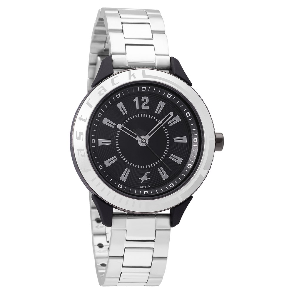 Buy Online Fastrack Varsity Black Dial Quartz Analog Watch for Girls ...
