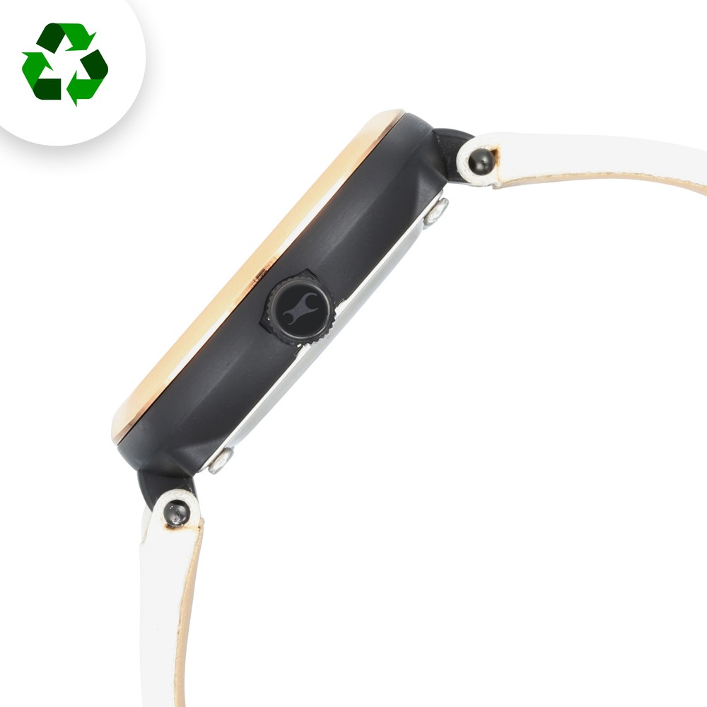 Fastrack Revibe Quartz Analog Rose gold Dial Fabric Strap Watch for Girls